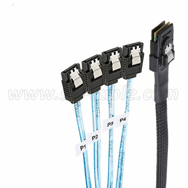 Mini SAS 8087 to 4 SATA SFF-8087 cable - China STC Electronic(Hong Kong)